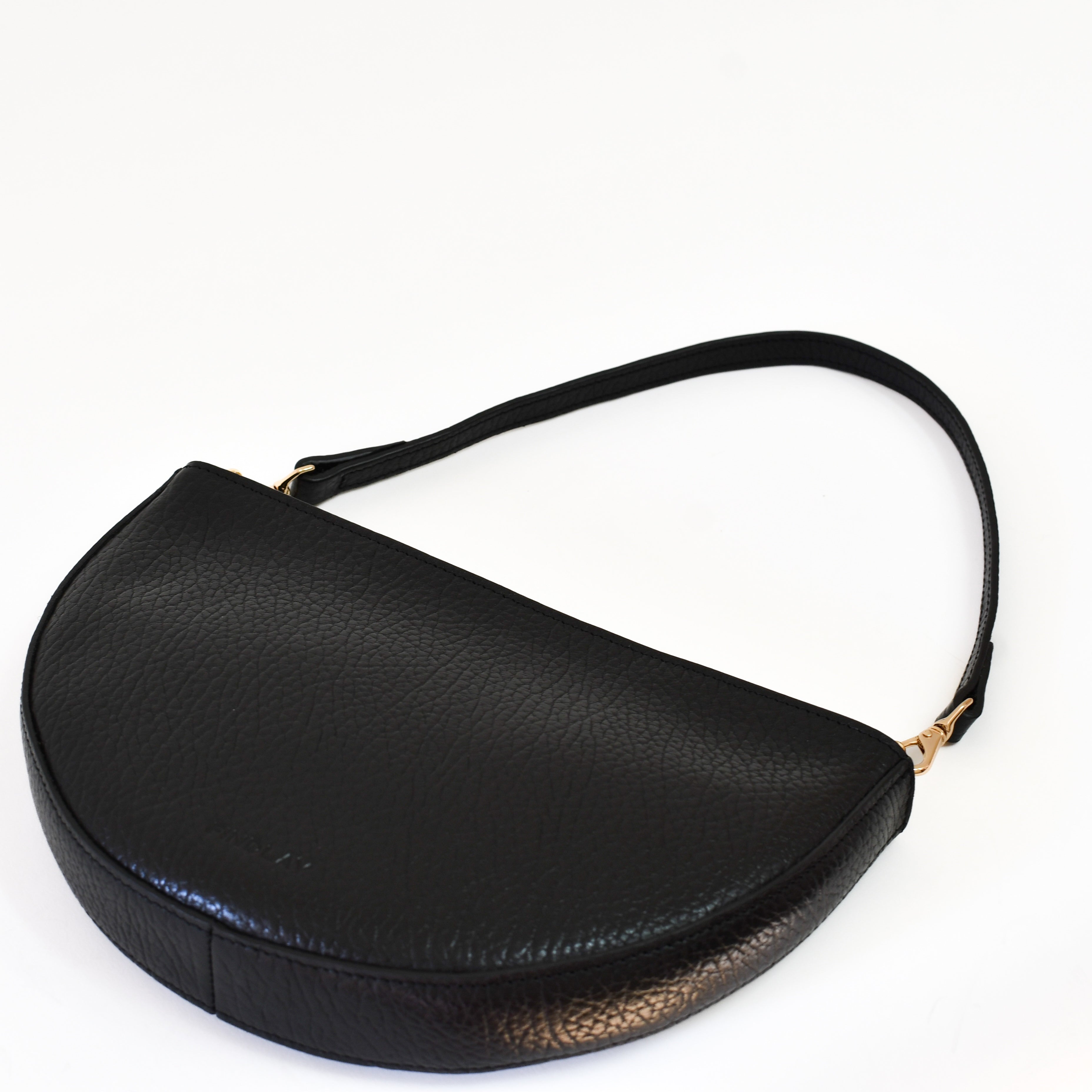 Mini Shoulder Strap, Black Luxe Pebble – Findlay